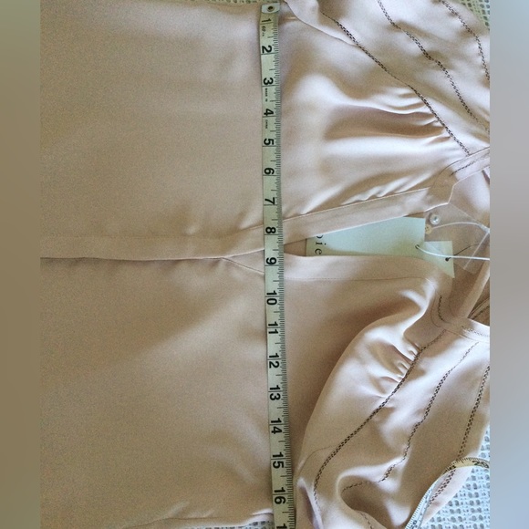 Joie | Tops | Joie 30 Nwt Pink Sky Nude Aban Ladder Stitch Blouse ...